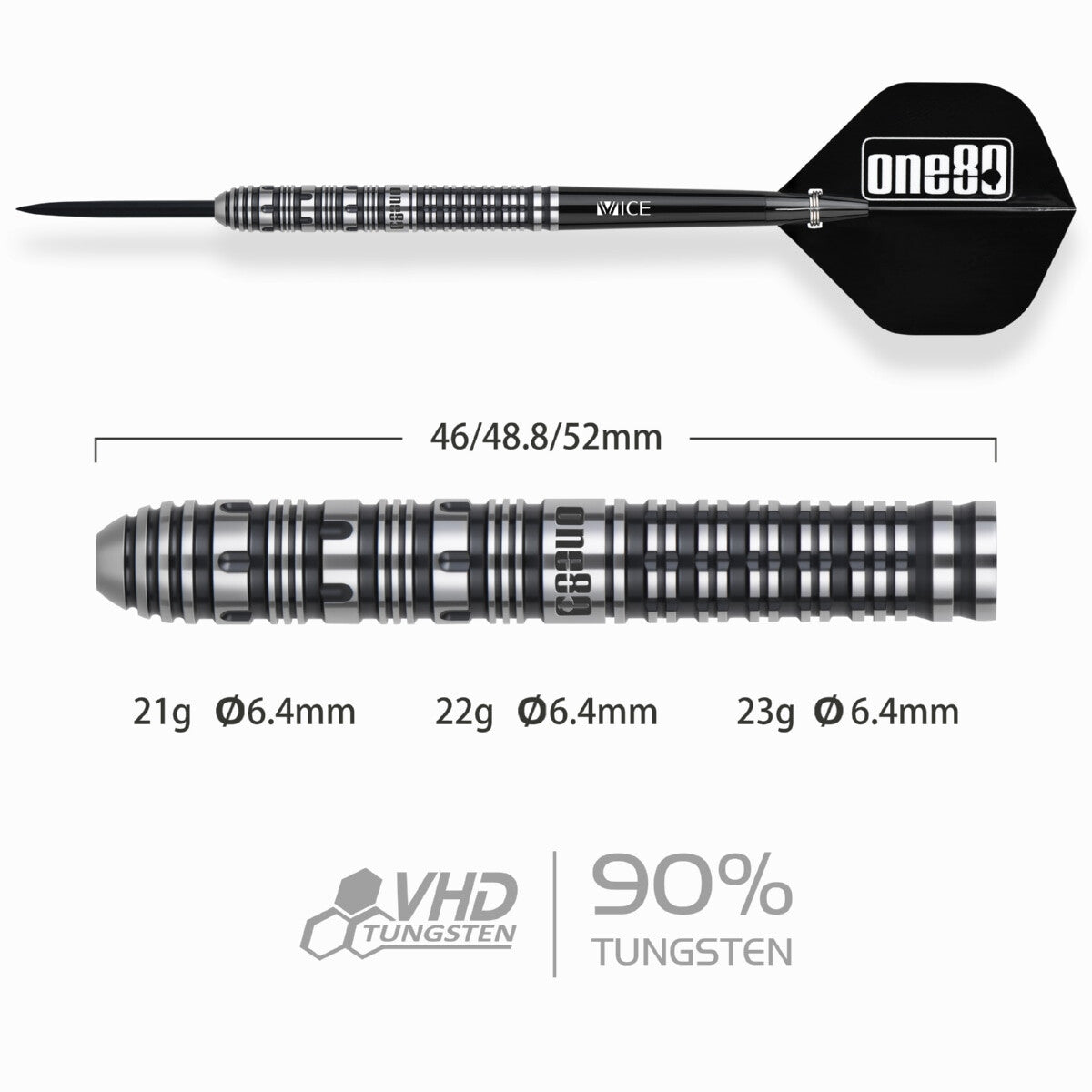 One80 Boris Koltsov Signature 90% Tungsten Dart Steeltip – Münchner ...