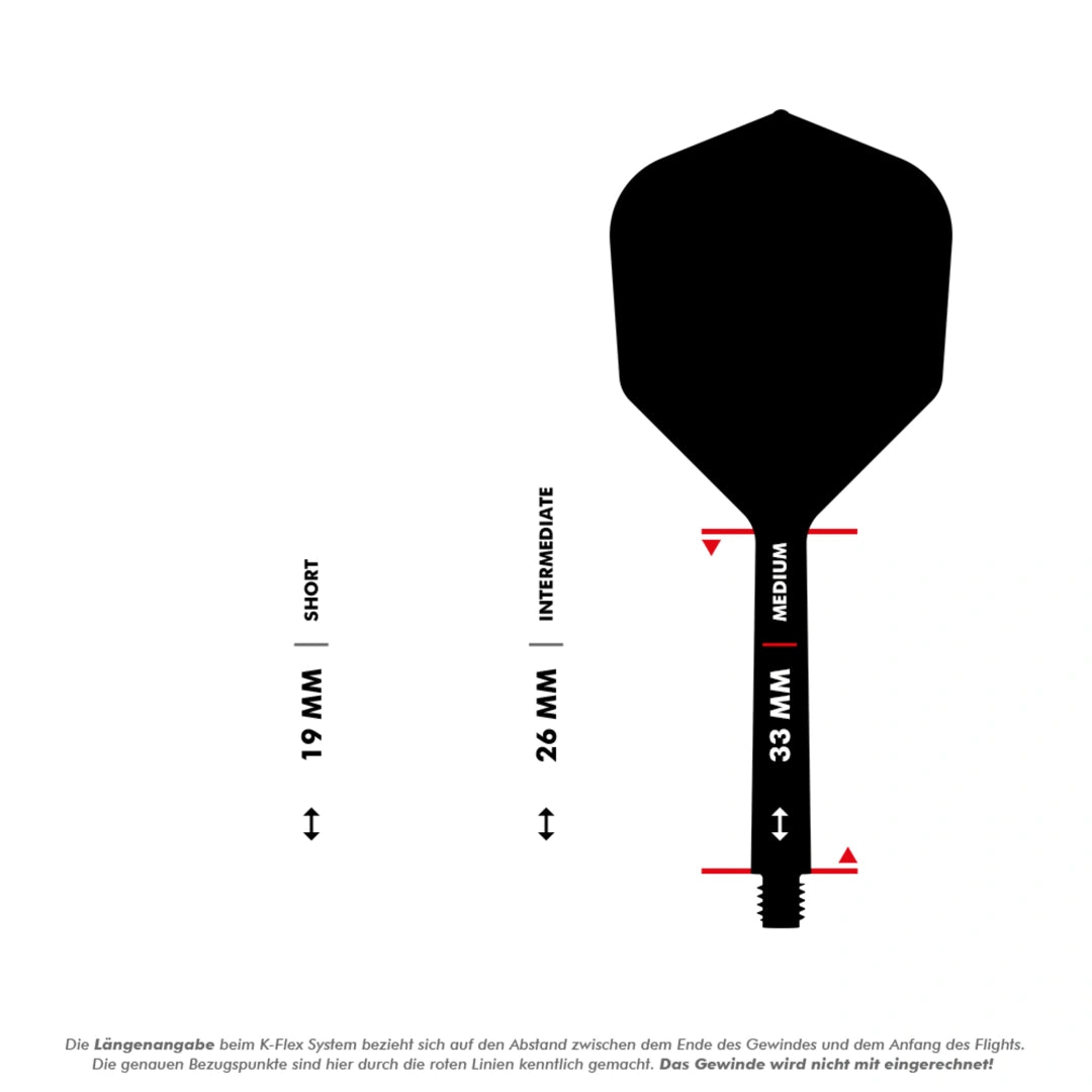 Target K-Flex Stephen Bunting No2 Flight-Shaft-System – Münchner Dartcenter